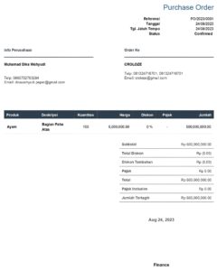 Apa Itu Purchase Order (PO): Manfaat, Alur Pembuatan, & Contoh