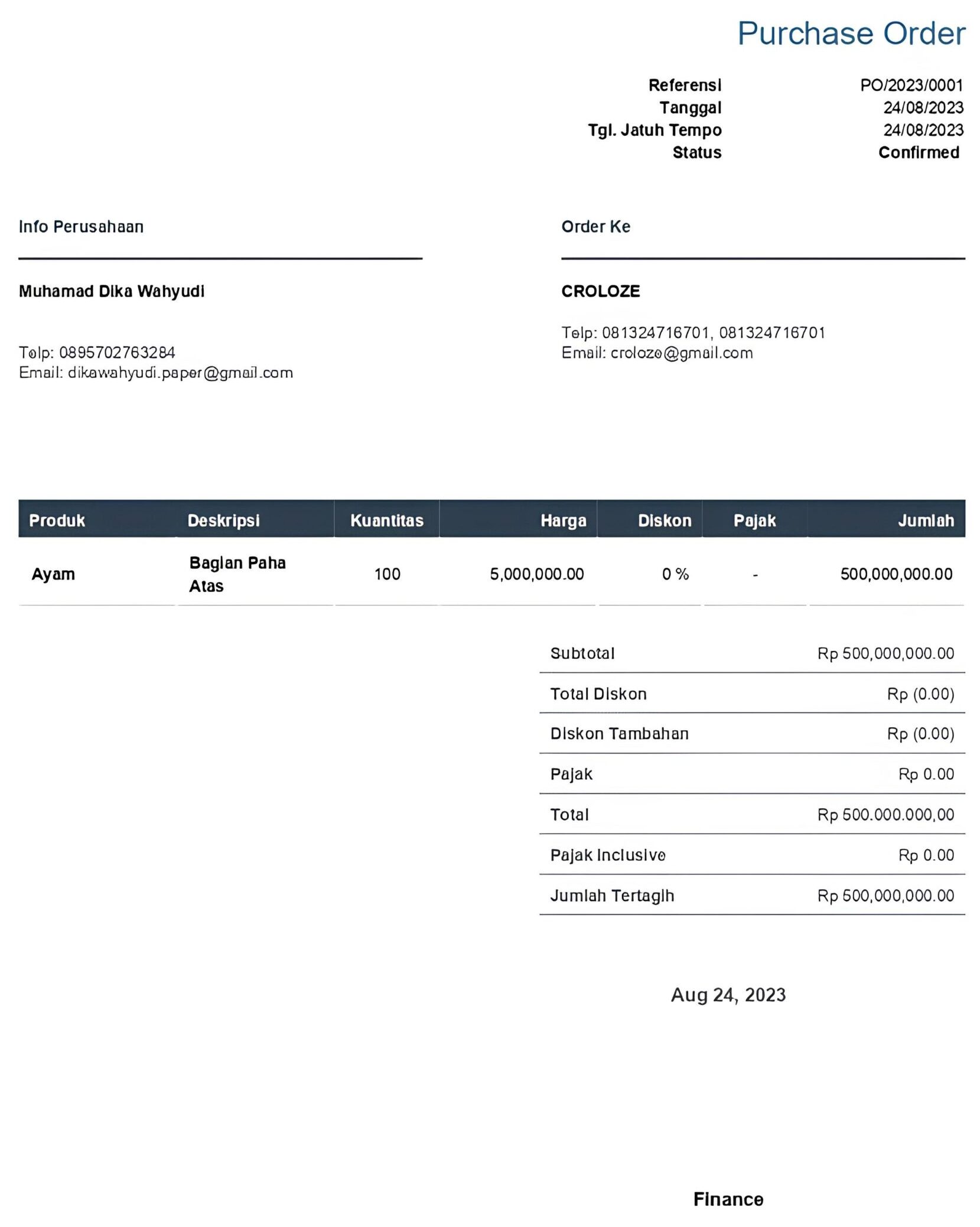 Apa Itu Purchase Order (PO): Manfaat, Alur Pembuatan, & Contoh