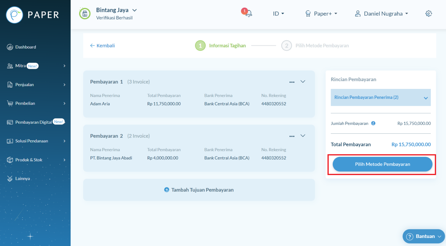 Cara Bayar Banyak Invoice Sekaligus, Cuma 1x Klik!