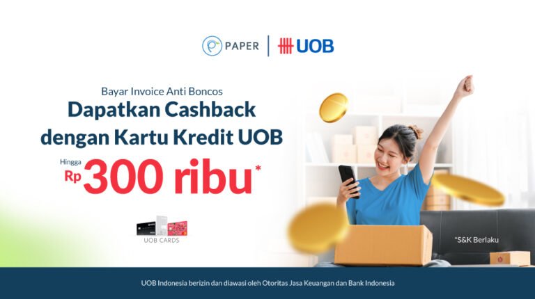 Promo Kartu Kredit UOB, Cashback Hingga Rp300 Ribu