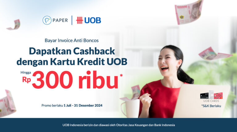 Promo Kartu Kredit UOB, Cashback Hingga Rp300 Ribu