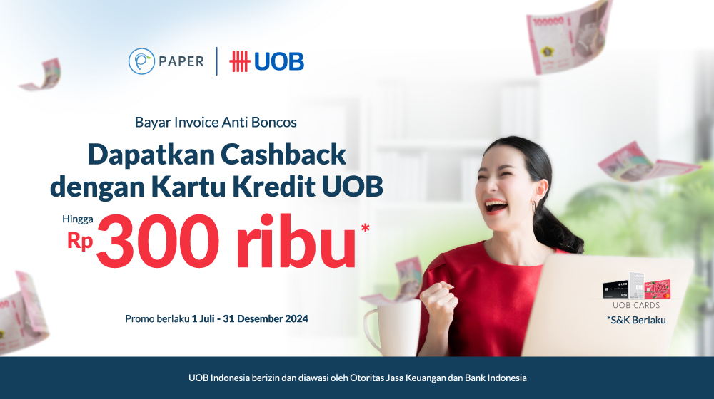 Promo Kartu Kredit UOB, Cashback Hingga Rp300 Ribu