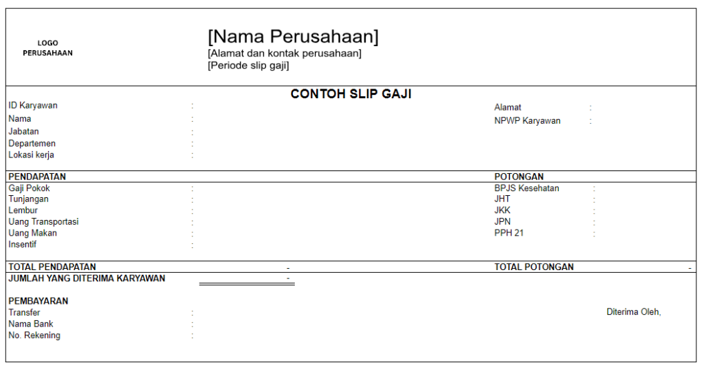 Cara Membuat Slip Gaji Format Excel, Plus Template Siap Pakai!