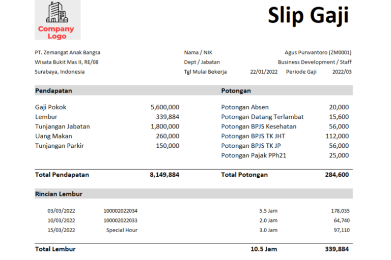Cara Membuat Slip Gaji Format Excel, Plus Template Siap Pakai!