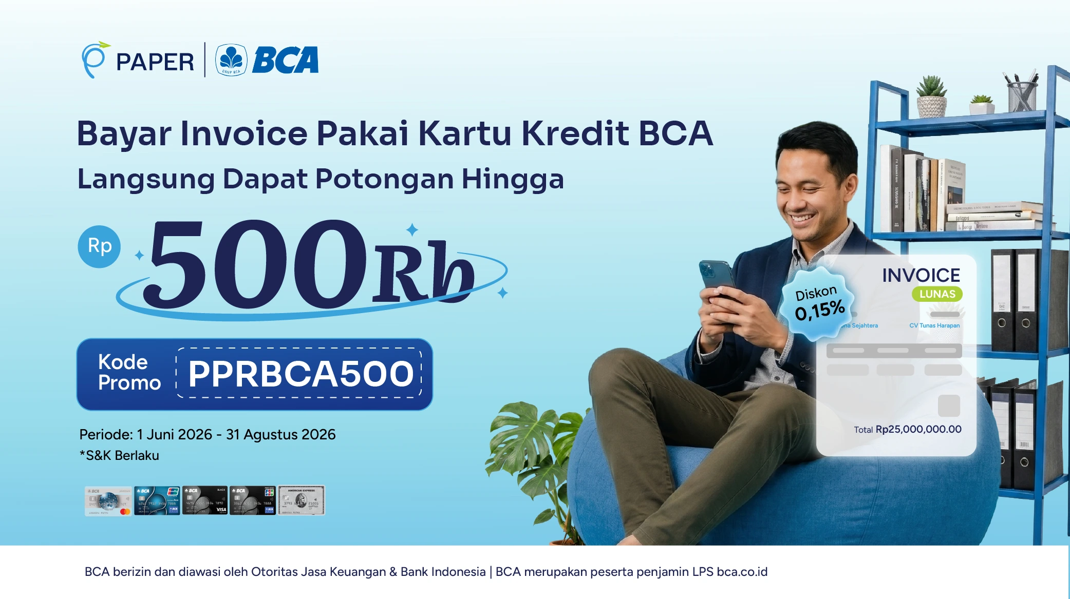Transaksi Bisnis dengan Kartu Kredit BCA, Diskon hingga 500ribu ...