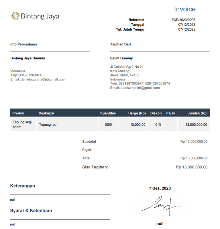 Purchase Order: Definisi dan Contohnya | Kamus Bisnis Paper.id
