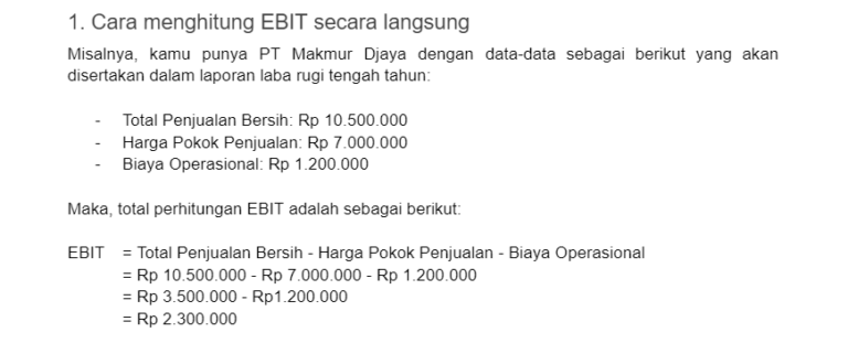 EBIT: Definisi dan Contohnya | Kamus Bisnis Paper.id