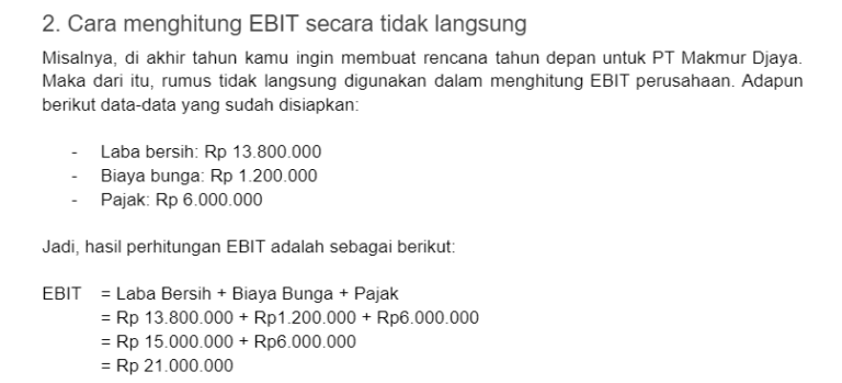 EBIT: Definisi dan Contohnya | Kamus Bisnis Paper.id